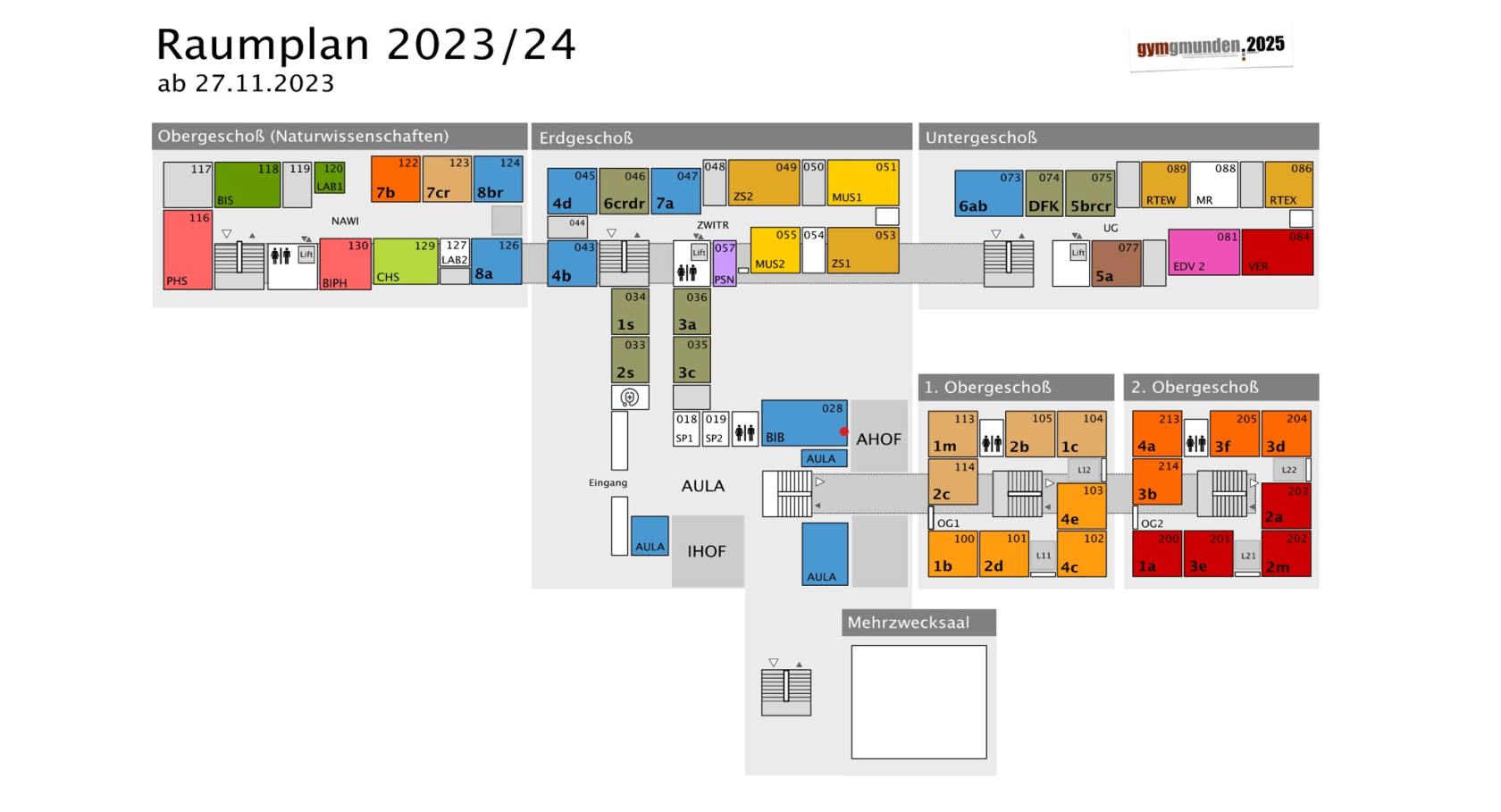 Raumplan – BG BRG Gmunden