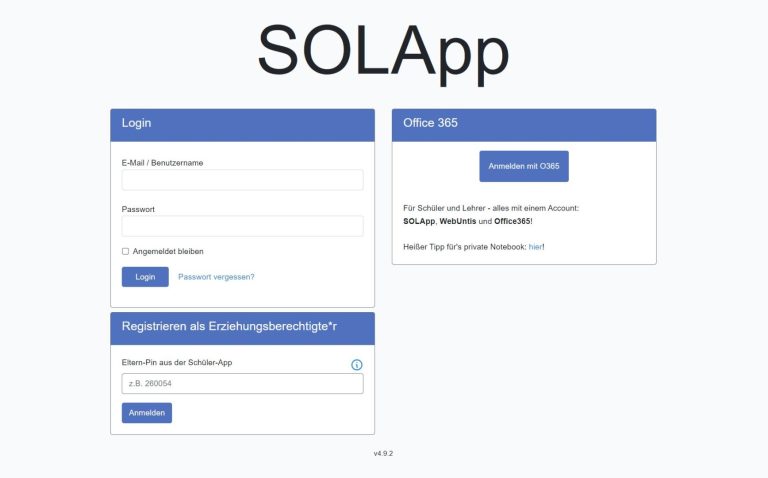 SOLApp – Elterninformationszentrale – BG BRG Gmunden
